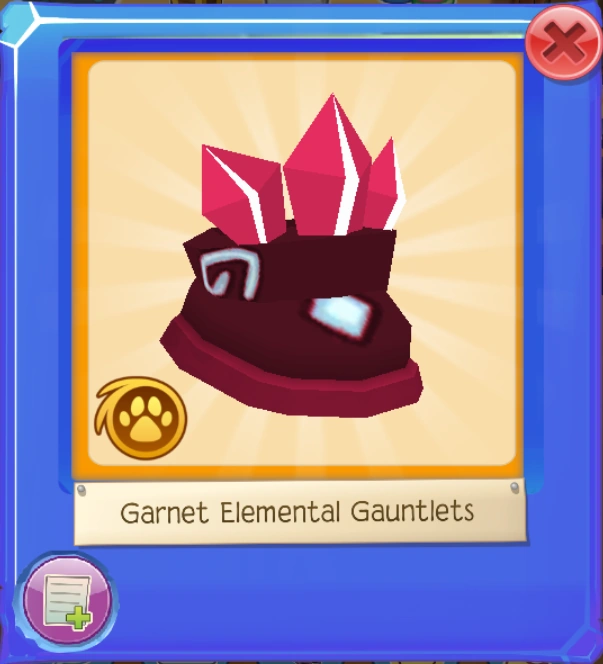 Garnet Elemental Gauntlets | Animal Jam Wiki | Fandom