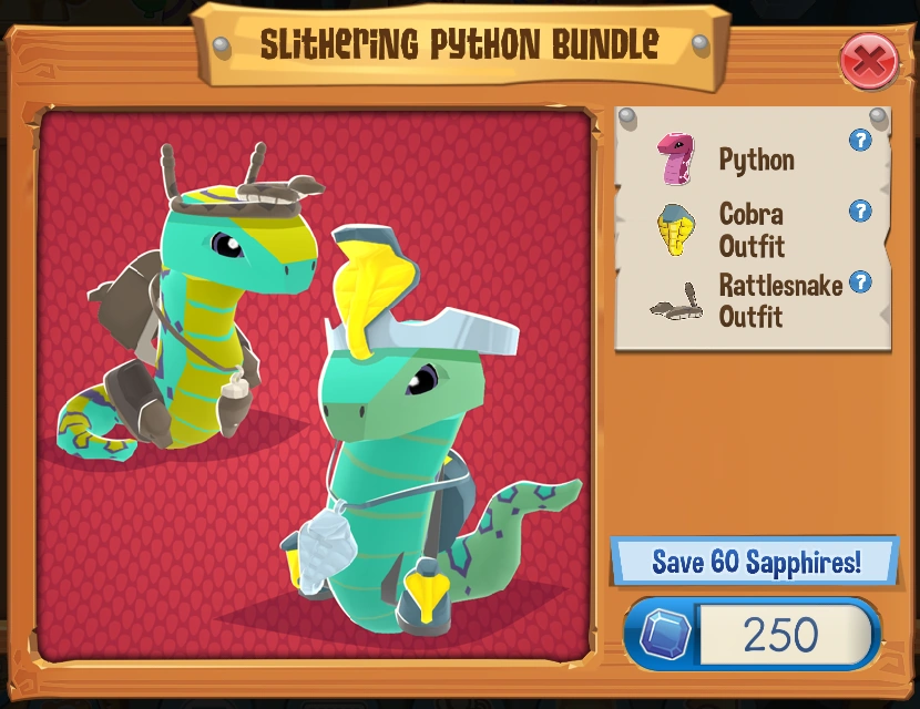 Slithering Python Bundle | Animal Jam Wiki | Fandom