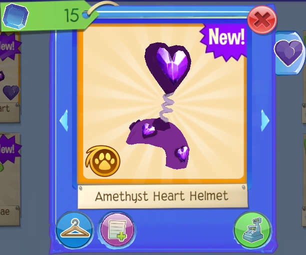 Amethyst Heart Helmet | Animal Jam Wiki | Fandom