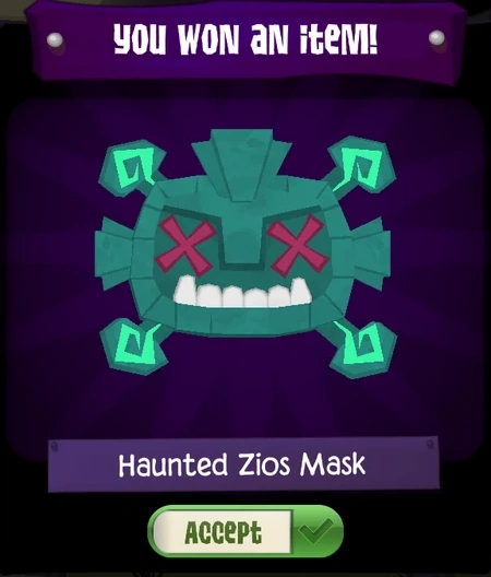 Haunted Zios Mask | Animal Jam Wiki | Fandom