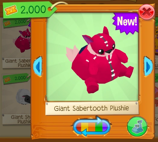 Giant Sabertooth Plushie | Animal Jam Wiki | Fandom