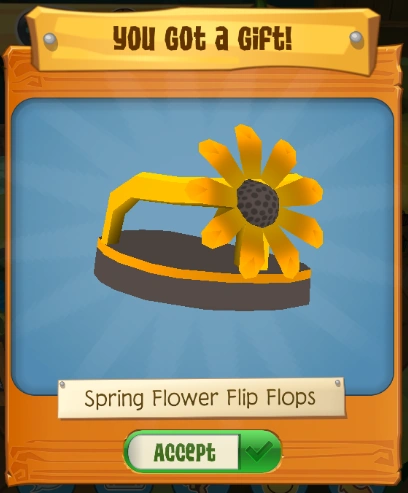 Spring Flower Flip Flops | Animal Jam Wiki | Fandom
