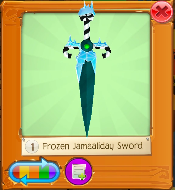 Frozen Jamaaliday Sword/Unreleased | Animal Jam Wiki | Fandom
