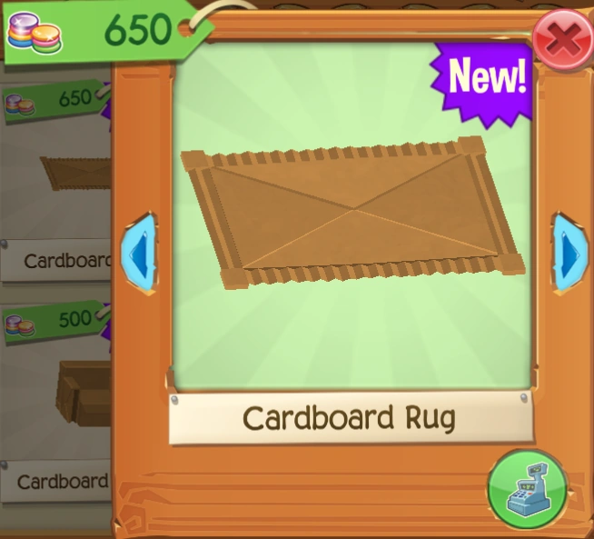 Cardboard Rug | Animal Jam Wiki | Fandom