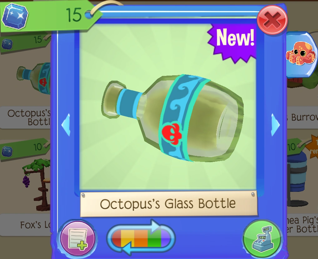Octopus's Glass Bottle | Animal Jam Wiki | Fandom