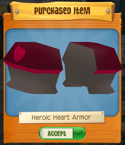 Heroic Heart Armor | Animal Jam Wiki | Fandom
