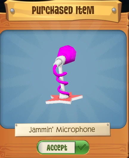 Jammin’ Microphone | Animal Jam Wiki | Fandom