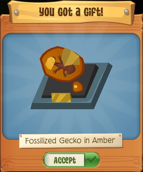 Fossilized Gecko in Amber | Animal Jam Wiki | Fandom