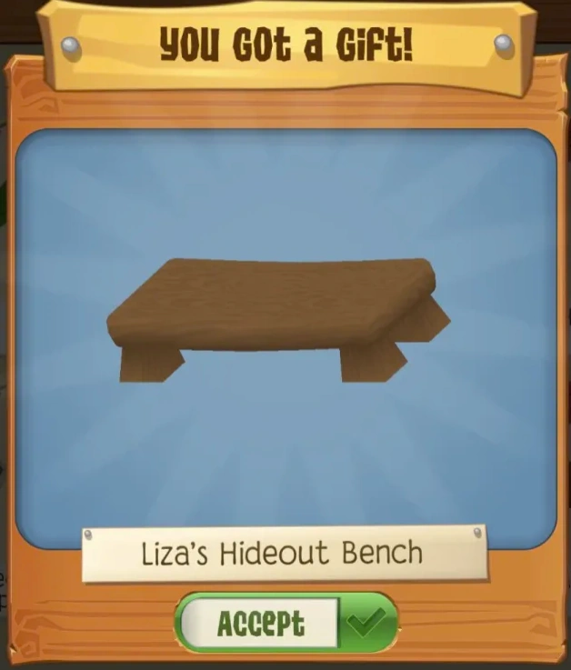 Liza's Hideout Bench | Animal Jam Wiki | Fandom