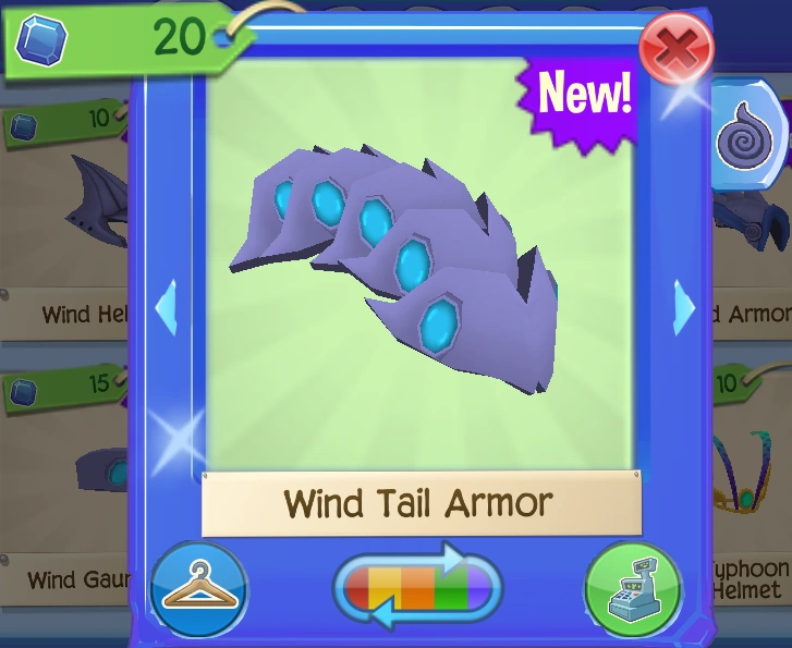 Wind Tail Armor | Animal Jam Wiki | Fandom