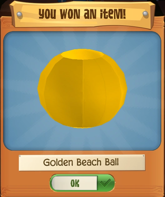 Golden Beach Ball | Animal Jam Wiki | Fandom