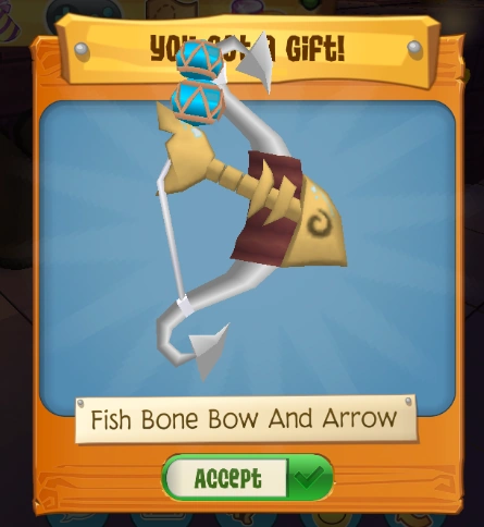 Fish Bone Bow And Arrow | Animal Jam Wiki | Fandom