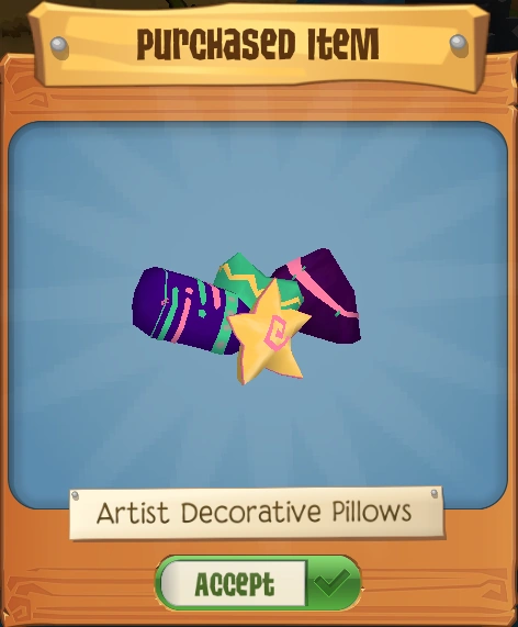 Artist Decorative Pillows | Animal Jam Wiki | Fandom