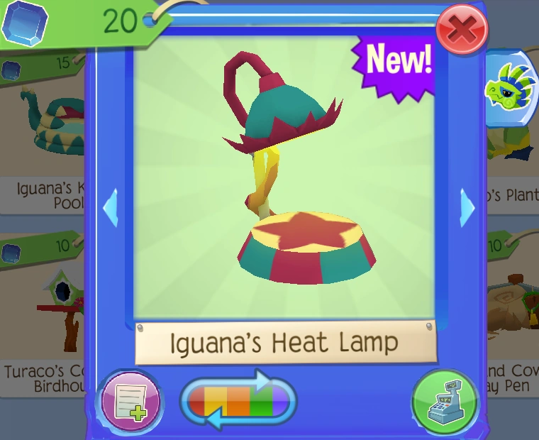 Iguana's Heat Lamp | Animal Jam Wiki | Fandom