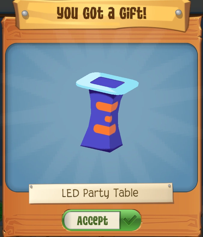 LED Party Table | Animal Jam Wiki | Fandom