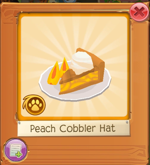 Peach Cobbler Hat | Animal Jam Wiki | Fandom