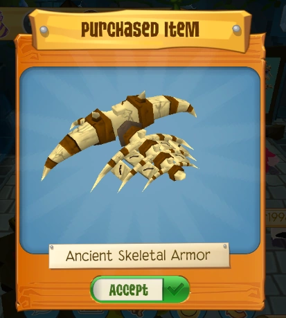 Ancient Skeletal Armor | Animal Jam Wiki | Fandom
