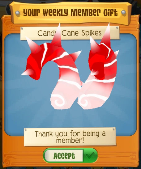 Candy Cane Spikes | Animal Jam Wiki | Fandom
