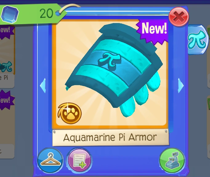 Aquamarine Pi Armor | Animal Jam Wiki | Fandom