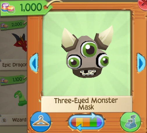 Three-Eyed Monster Mask | Animal Jam Wiki | Fandom