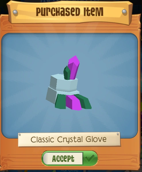 Classic Crystal Glove | Animal Jam Wiki | Fandom
