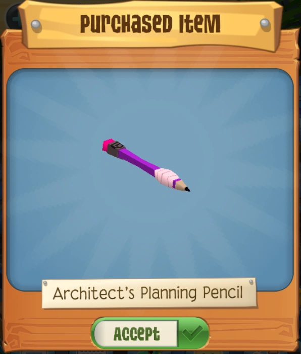 Architect's Planning Pencil | Animal Jam Wiki | Fandom