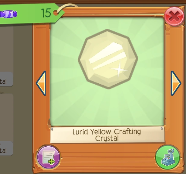 Lurid Yellow Crafting Crystal | Animal Jam Wiki | Fandom