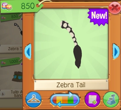 Zebra Tail | Animal Jam Wiki | Fandom