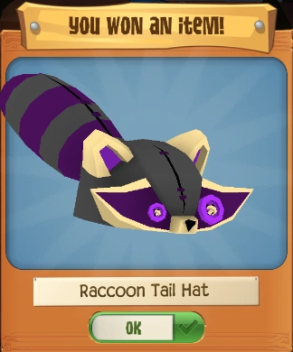 Raccoon Tail Hat | Animal Jam Wiki | Fandom