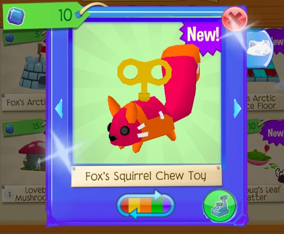 Fox's Squirrel Chew Toy | Animal Jam Wiki | Fandom