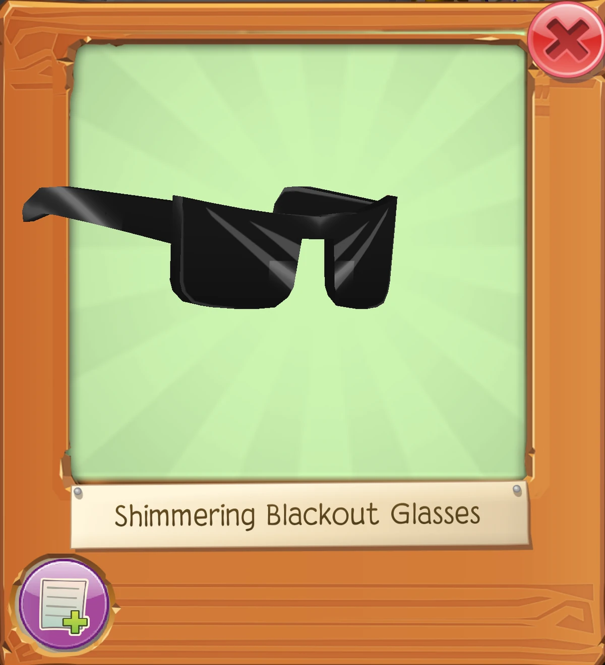Shimmering Blackout Glasses | Animal Jam Wiki | Fandom