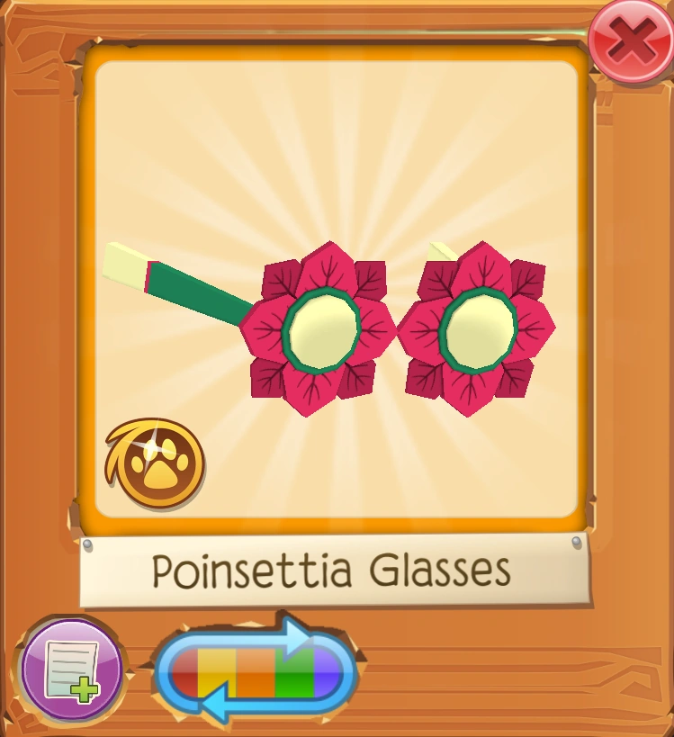 Poinsettia Glasses | Animal Jam Wiki | Fandom