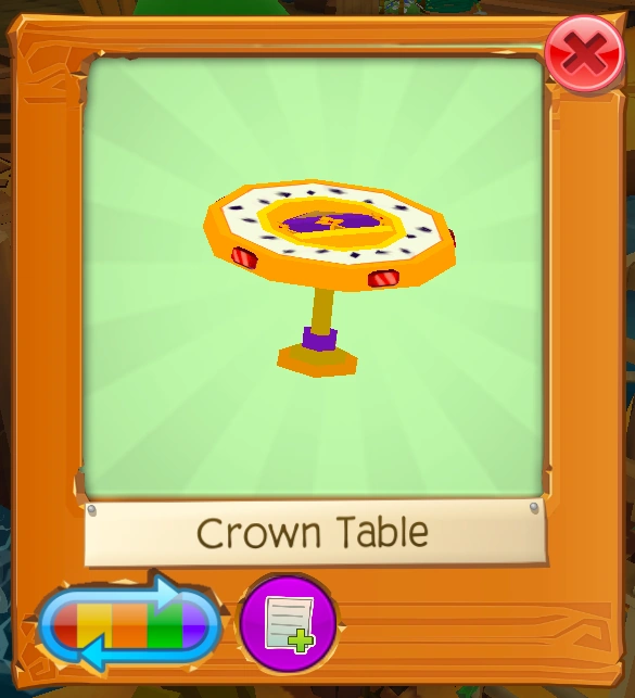 Crown Table | Animal Jam Wiki | Fandom