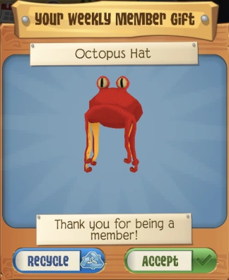 Octopus Hat | Animal Jam Wiki | Fandom