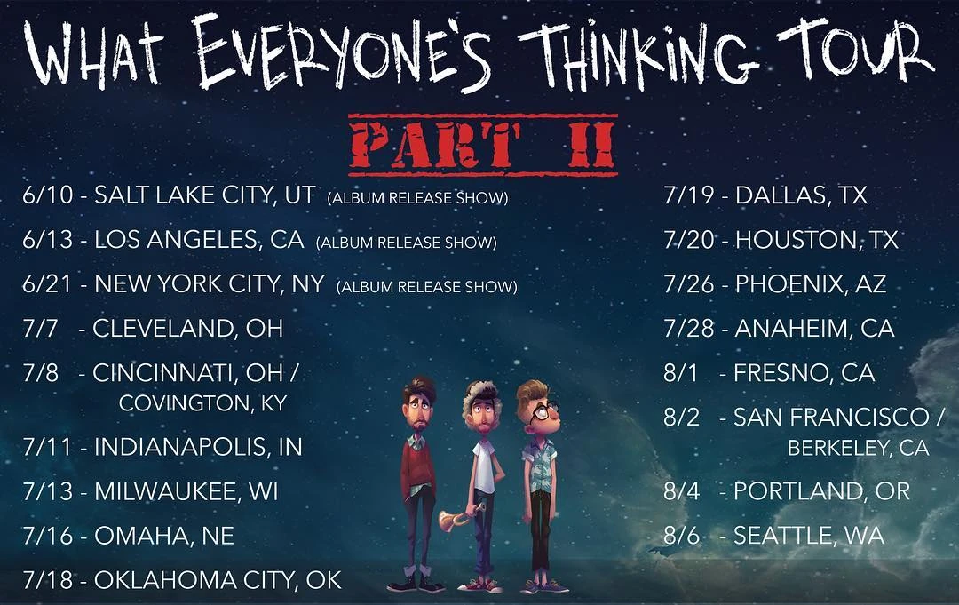 What Everyone's Thinking Tour: Part 2 | AJR Wiki | Fandom