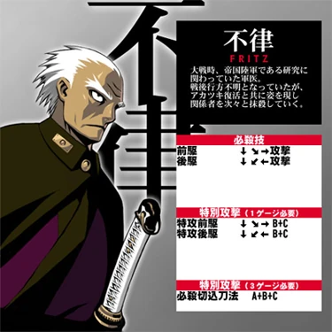 Fritz/Gameplay/ABK | Akatsuki/En-Eins Wiki | Fandom