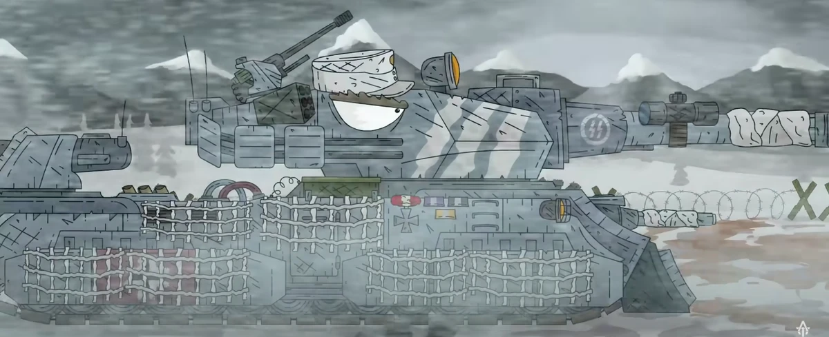 Royal Ratte Landkreuzer P.1000 | Akceltro - Мультфильмы про танки Wiki | Fandom