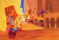 Aladdin Market Background