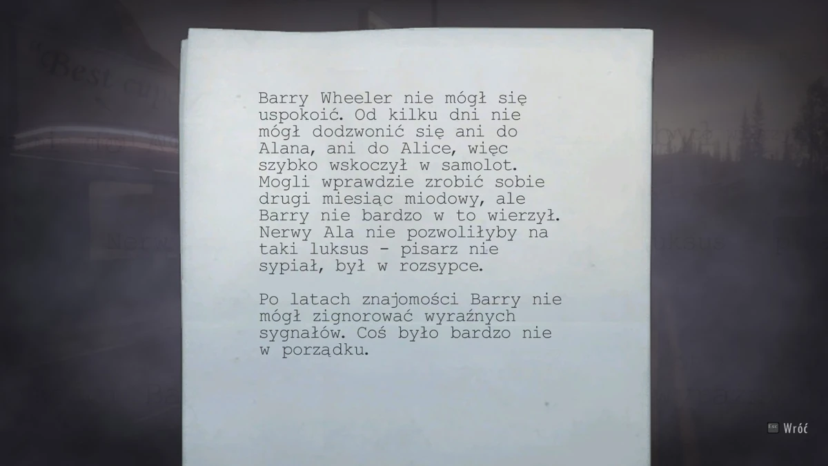 Przybycie Barry'ego | Alan Wake Wiki | Fandom