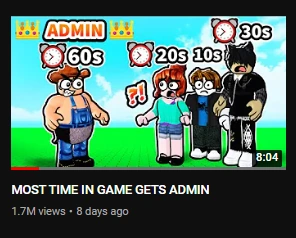 MOST TIME IN GAME GETS ADMIN | Albertsstuff Wiki | Fandom