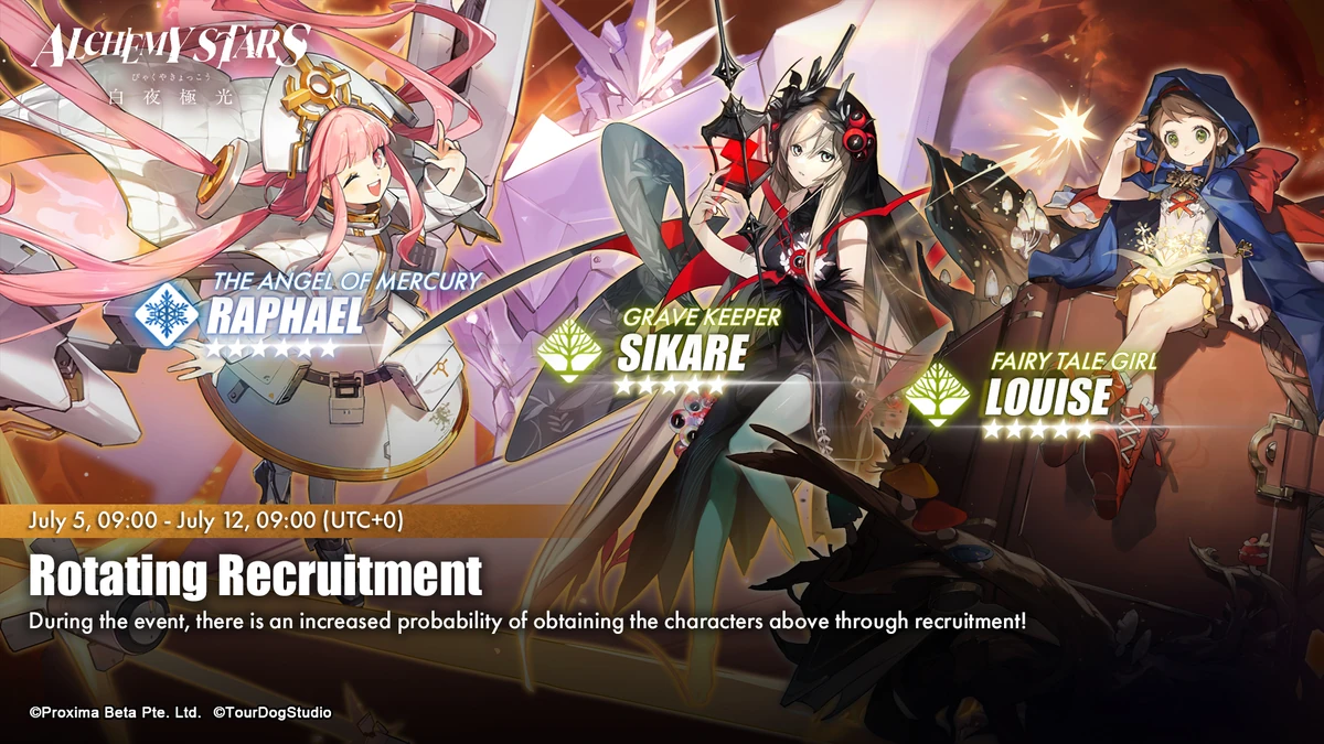 Rotating Recruitment 2022-07-05 | Alchemy Stars Wiki | Fandom