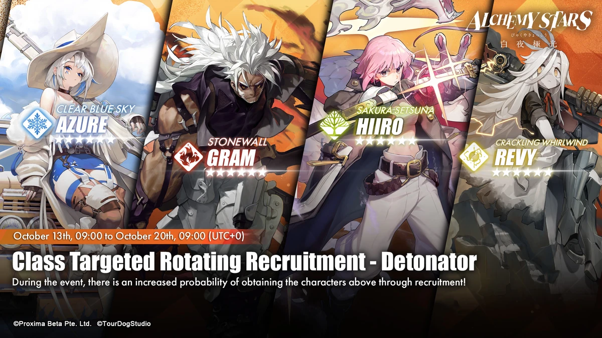 Class Targeted Rotating Recruitment: Detonator | Alchemy Stars Wiki | Fandom