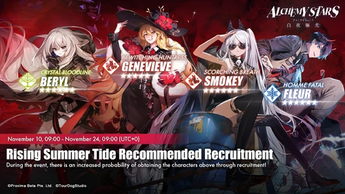 Rising Summer Tide Recommended Recruitment | Alchemy Stars Wiki | Fandom