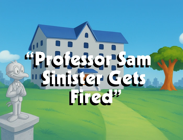 Professor Sam Sinister Gets Fired | Aldo Boomer Wiki | Fandom