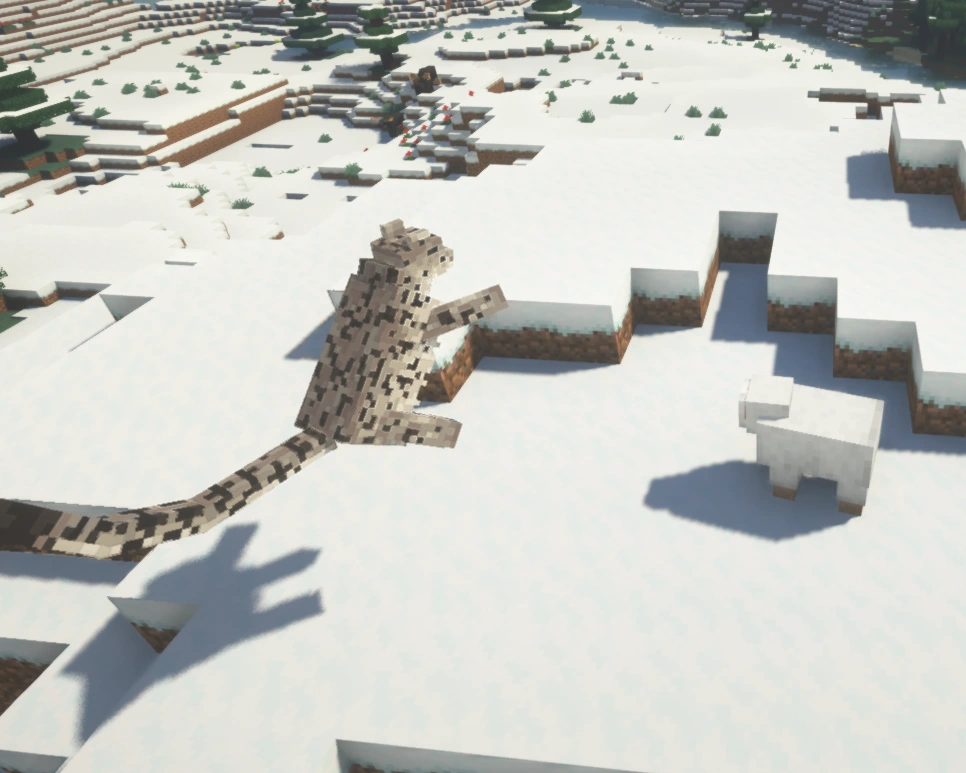 Leopardo de las nieves | Wiki Alex's Mobs Español | Fandom
