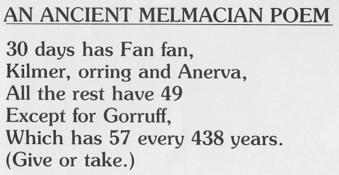 Melmacian Calendar | ALF Wiki | Fandom