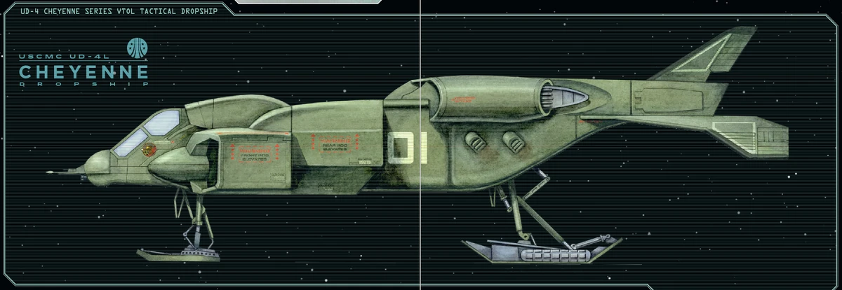 UA Northridge Cheyenne UD-4L VTOL Dropship | ALIEN: A Whisper in the ...
