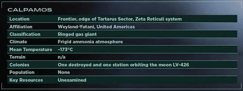 Calpamos | ALIEN: A Whisper in the Dark Wiki | Fandom