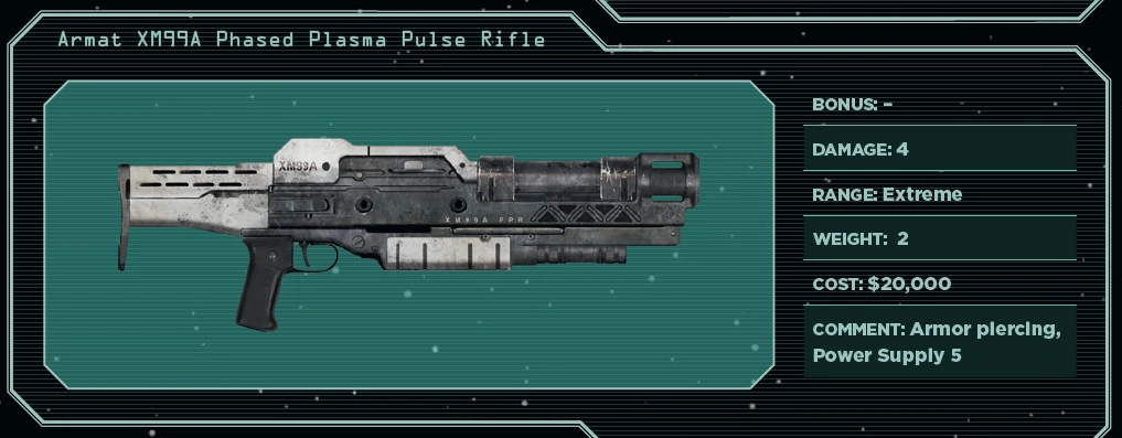 Armat XM99A Phased Plasma Pulse Rifle | ALIEN: A Whisper in the Dark ...