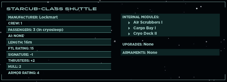 Starcub-Class Shuttle | ALIEN: A Whisper in the Dark Wiki | Fandom